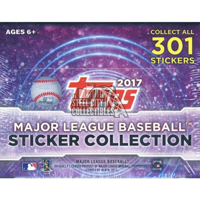 2017 Topps MLB Baseball Sticker Collection 50ct Box | Steel City ...