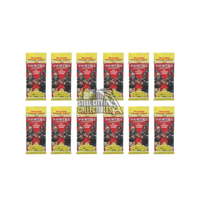2017 Panini Football Fat Pack 12-Pack Lot | Steel City Collectibles