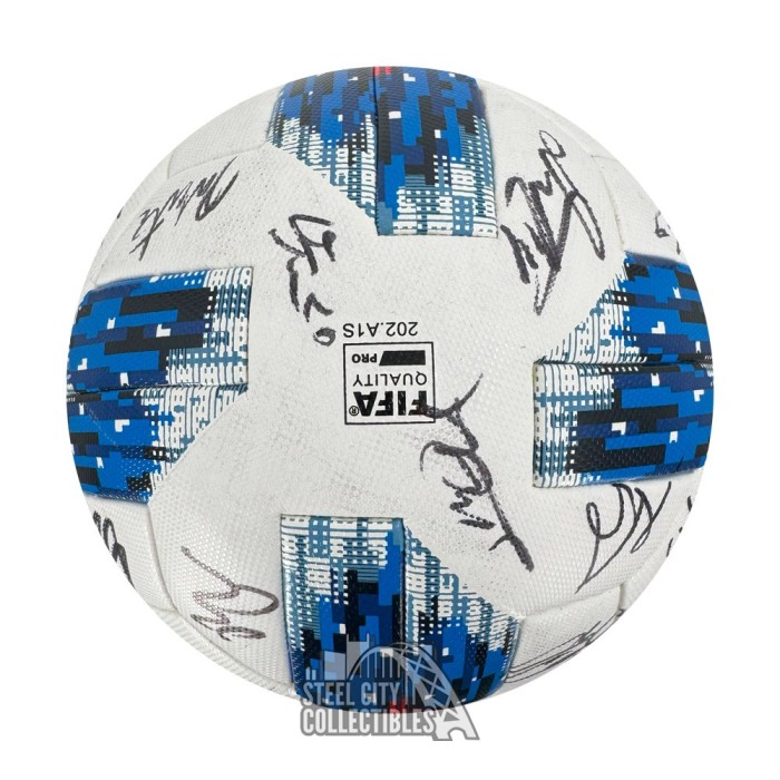 2018 Chicago Fire FC Autographed Team Signed Match Used Adidas Soccer ...