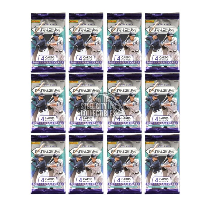 2019 Panini Prizm Baseball Mega Pack 12-Pack Lot | Steel City Collectibles