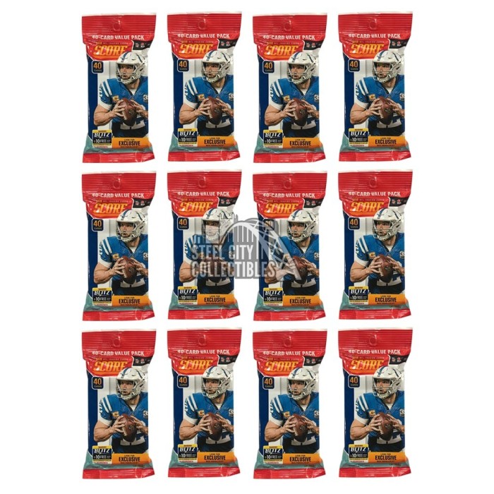 2019 Panini Score Football Fat Pack 12-Pack Lot | Steel City Collectibles