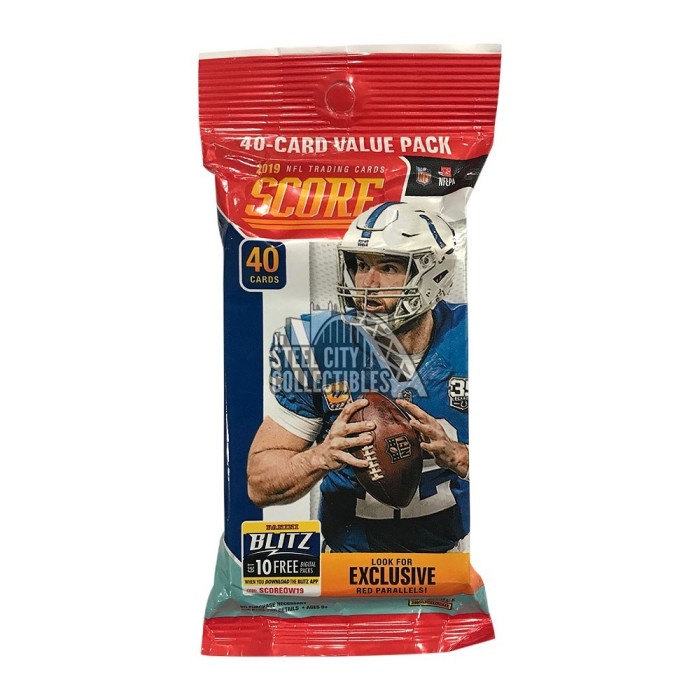 2019 Panini Score Football Fat Pack | Steel City Collectibles