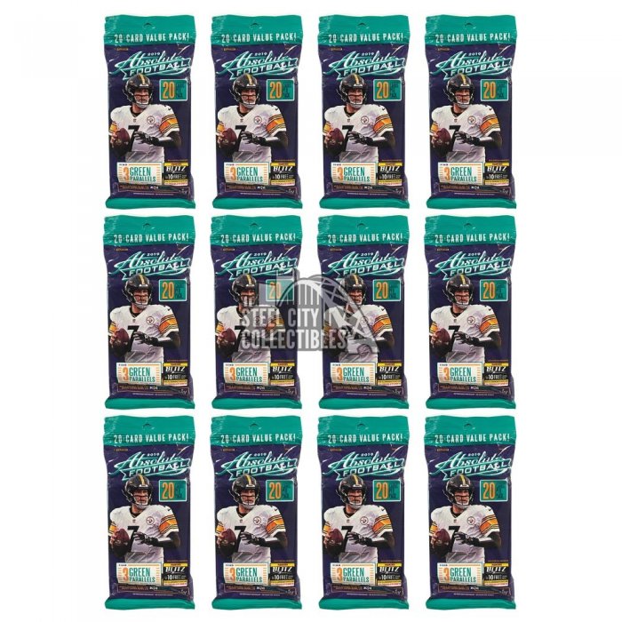 2019 Panini Absolute Football Fat Pack 12-Pack Lot | Steel City ...