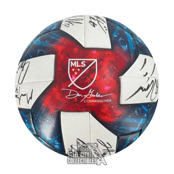 2019 FC Dallas Autographed Team Signed Match Used Adidas Soccer Ball ...
