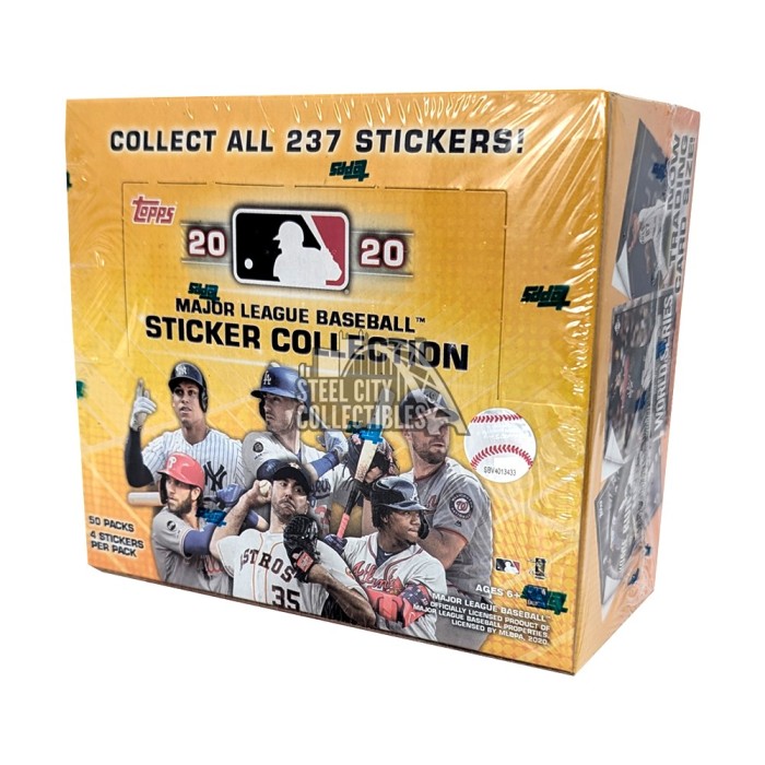 2020 Topps MLB Sticker Collection Baseball Box | Steel City Collectibles