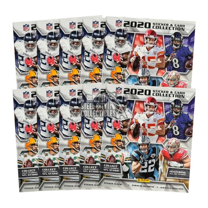 2020 Panini NFL Sticker Album - Lot of 10 | Steel City Collectibles