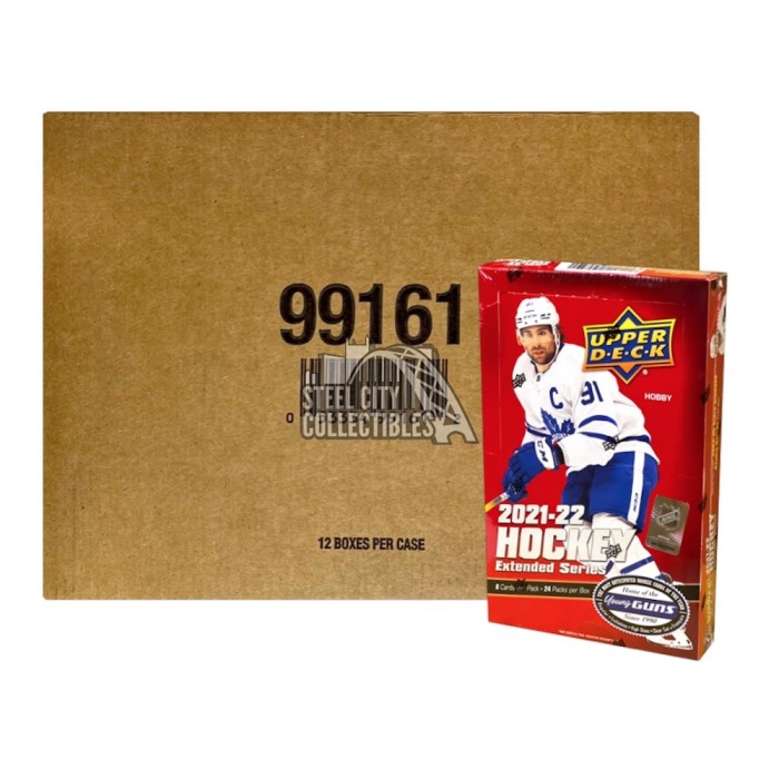 2021-22 Upper Deck Extended Series Hockey Hobby 12-Box Case | Steel City Collectibles