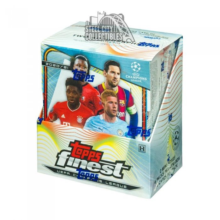 2020-21 Topps Finest UEFA Champions League Soccer Hobby Box Personal ...