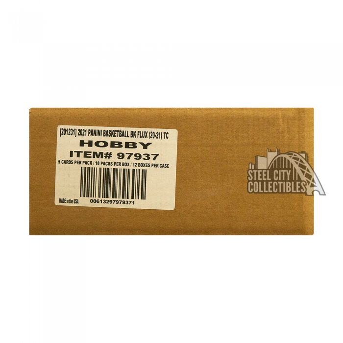 2020-21 Panini Flux Basketball Hobby 12-Box Case | Steel City Collectibles