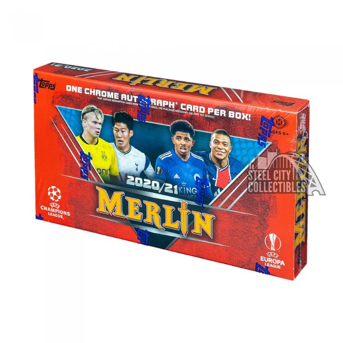 2020-21 Topps Merlin Chrome Soccer Hobby Box | Steel City Collectibles