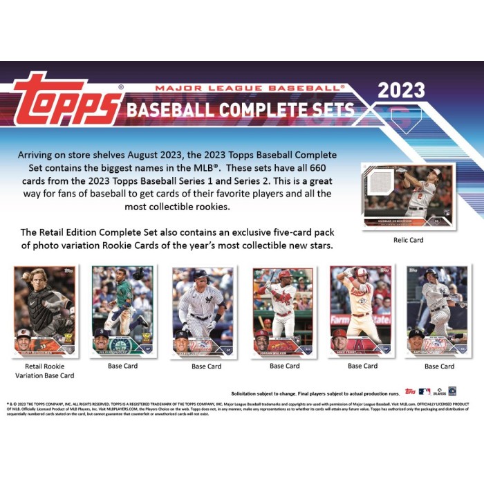 2023 Topps Baseball Factory Set Retail Version | Steel City Collectibles