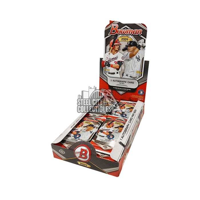 2024 Bowman Baseball Hobby 24 Pack Lot w/ Box | Steel City Collectibles