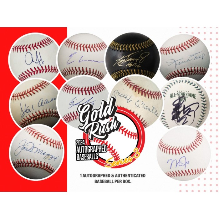 2024 Gold Rush Autographed Baseball Edition Series 3 Box | Steel City ...