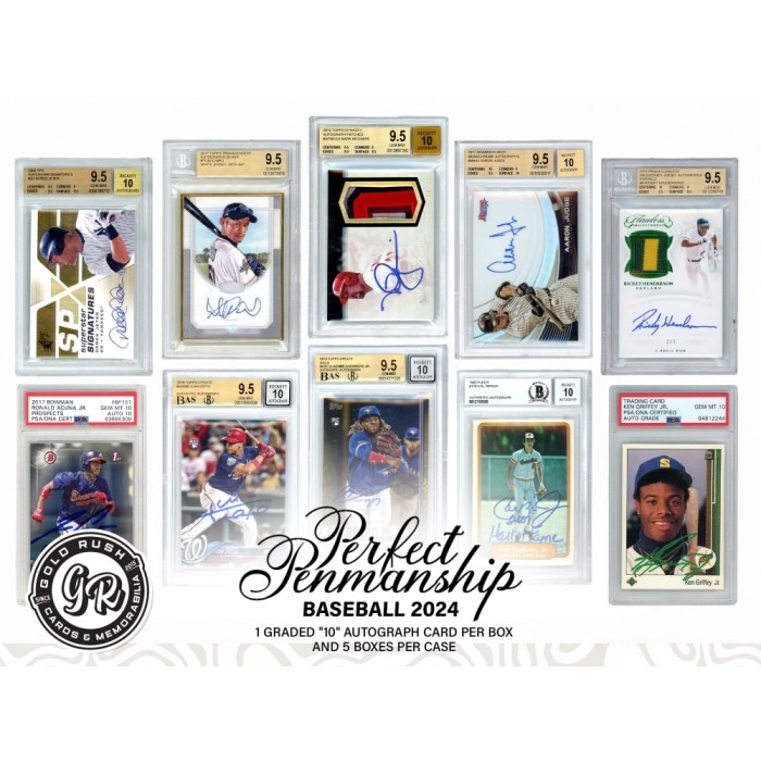 2024 Gold Rush Perfect Penmanship Baseball 5-Box Case | Steel City ...