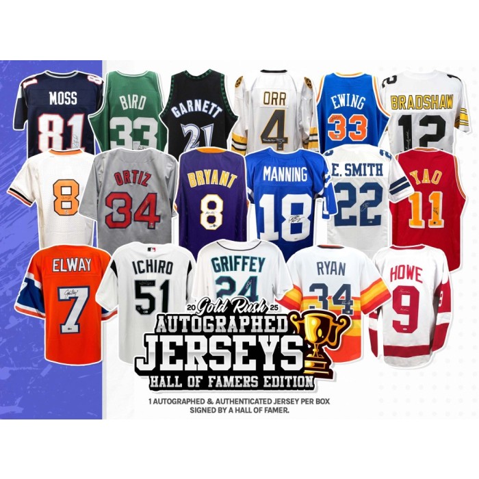 2025 Gold Rush Autographed Jersey Hall of Fame Edition Box | Steel City ...