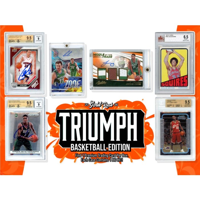 2026 Gold Rush Triumph Basketball 10-Box Case | Steel City Collectibles