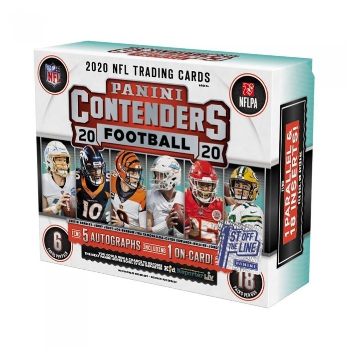 2020 Panini Contenders Football Hobby DUAL Box - 1st Off The Line ...