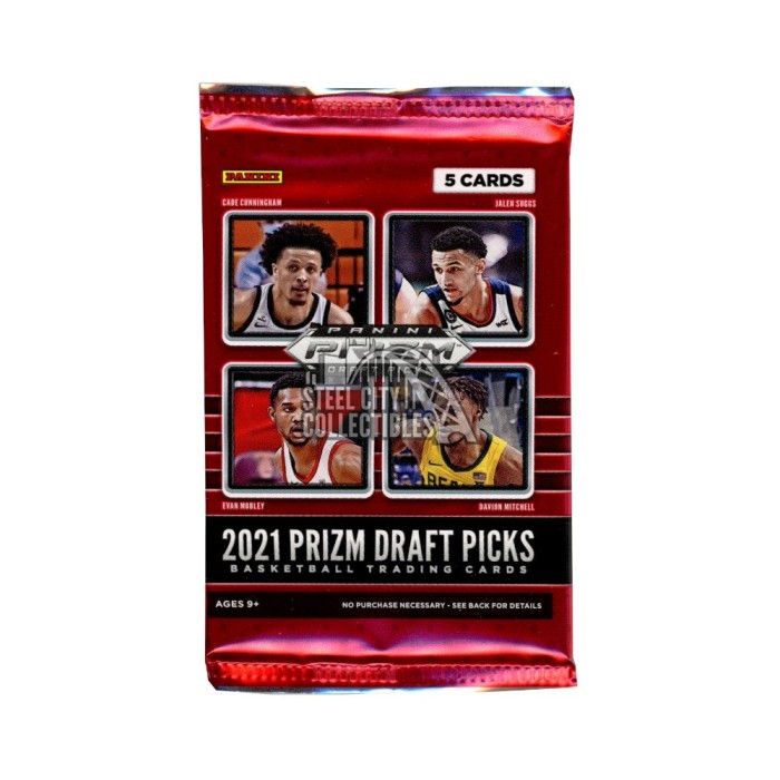 2021-22 Panini Prizm Draft Picks Collegiate Basketball Mega Box Pack (Red Ice Prizms) | Steel ...