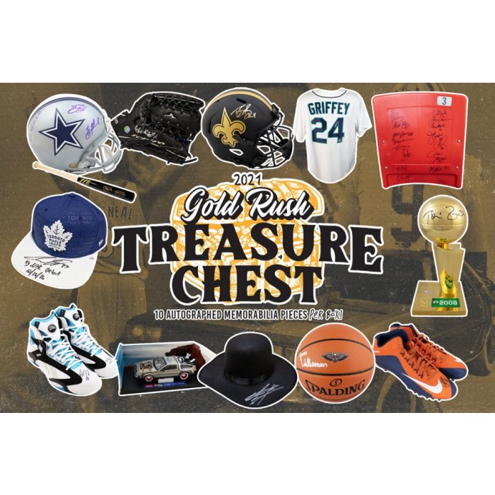 2021 Gold Rush Treasure Chest Autographed Memorabilia Case | Steel City ...