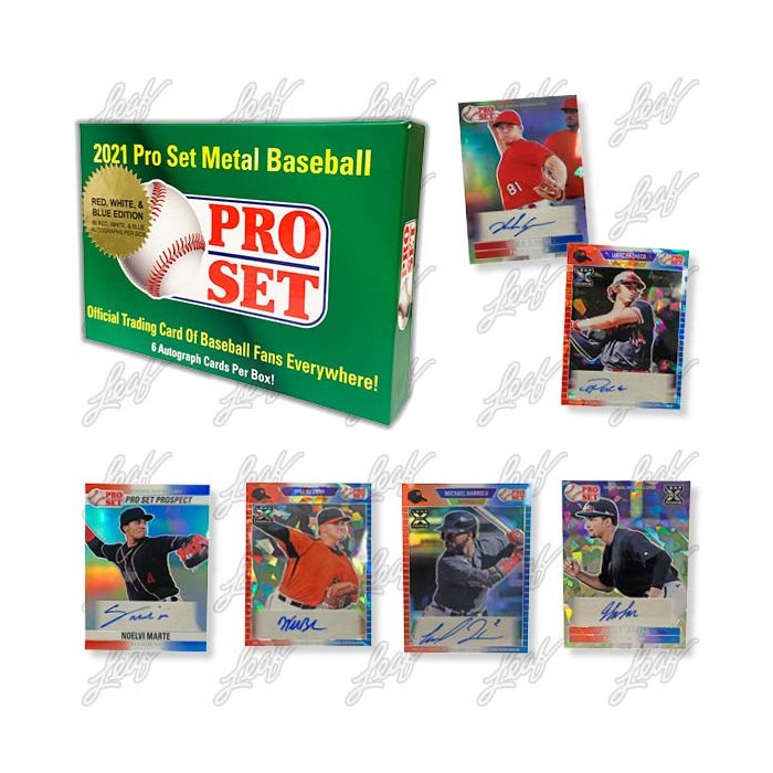 2021 Pro Set Metal Baseball Red, White and Blue Box | Steel City ...