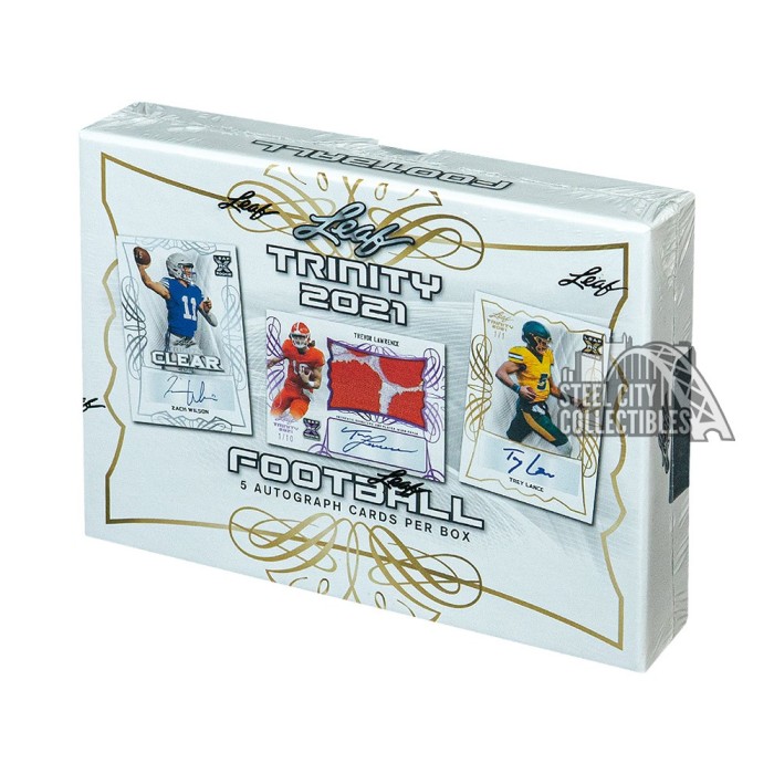 2021 Leaf Trinity Football Hobby Box | Steel City Collectibles