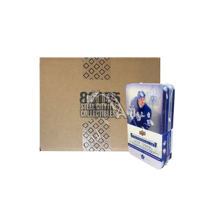 2017-18 Upper Deck Toronto Maple Leafs Centennial Hockey Tin 12ct Case | Steel City Collectibles