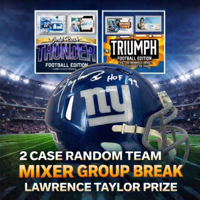 2025-26 Gold Rush Football 2 Case Mixer Random Team Group Break #1 ...