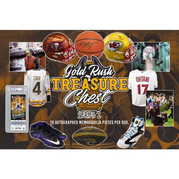 2022 Gold Rush Treasure Chest Autographed Memorabilia Series 2 Case ...