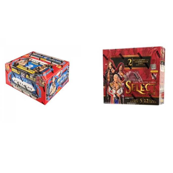 2022 Panini WWE Prizm & Select Hobby Box Random 2-Pack (1 Pack of Each ...