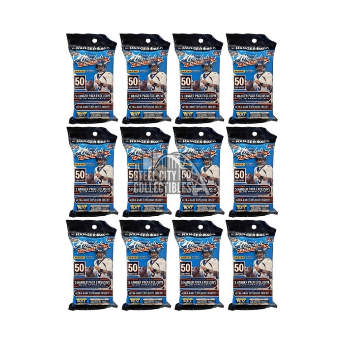2022 Panini Absolute Football Hanger 12-Pack Lot (Blue Parallels ...