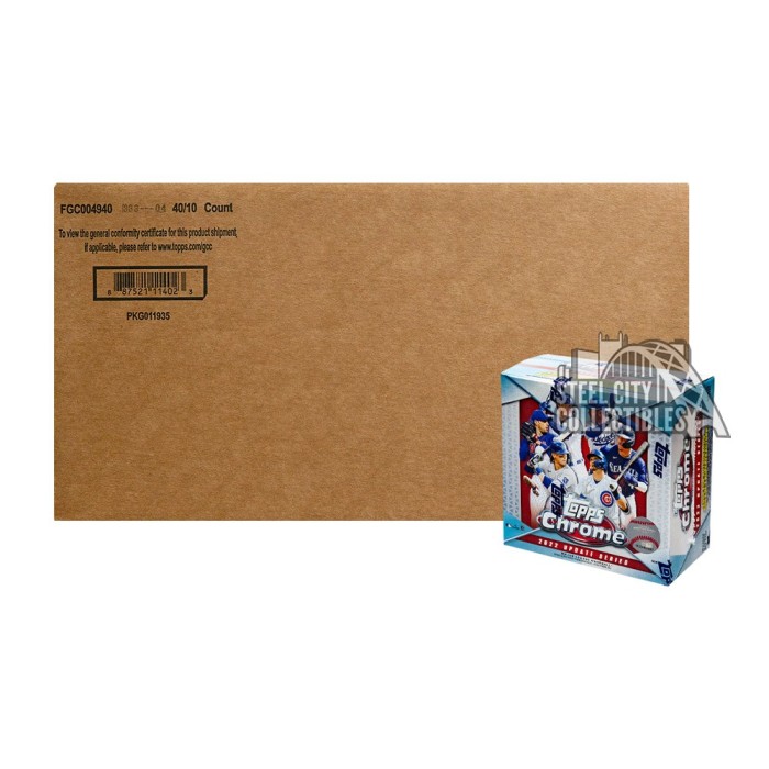 2022 Topps Chrome Update Series Baseball Mega 40-Box Case | Steel City ...
