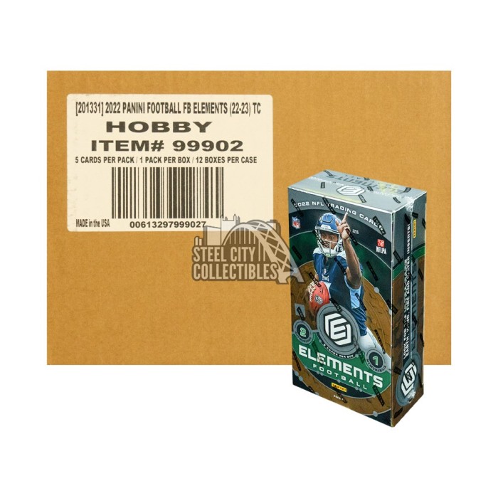 2022 Panini Elements Football Hobby 12-Box Case | Steel City Collectibles