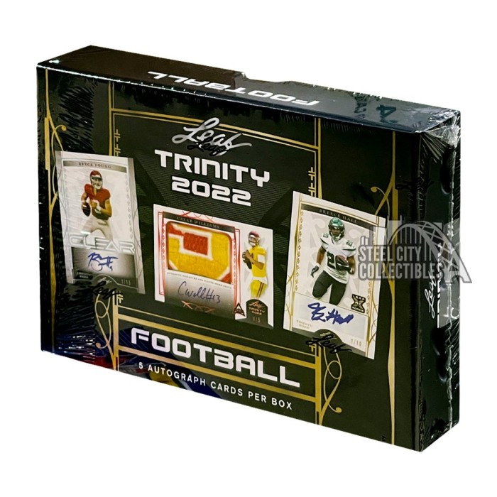 2022 Leaf Trinity Football Hobby Box | Steel City Collectibles