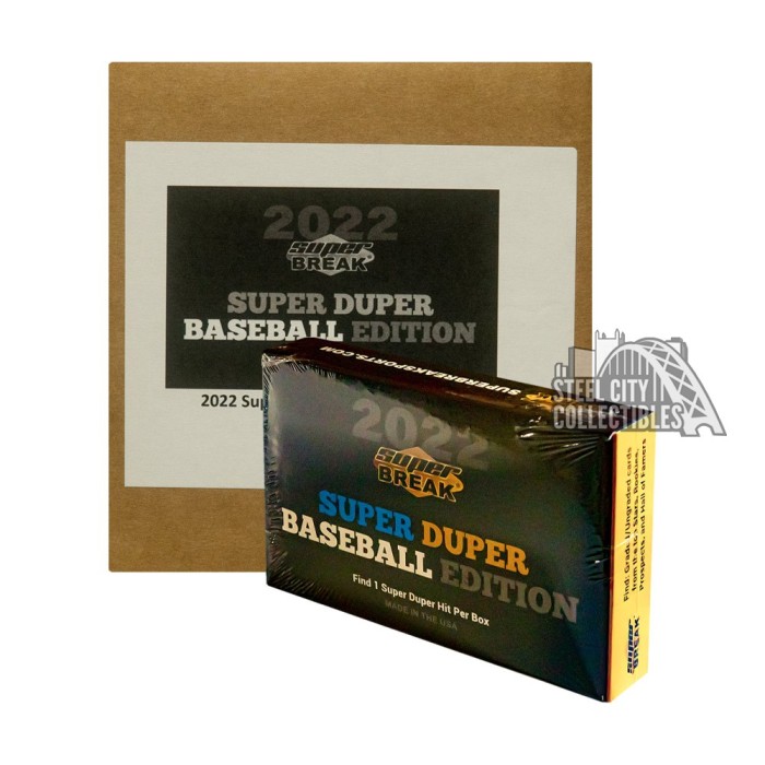 2022 Super Break Super Duper Baseball Edition 5-Box Case | Steel City ...