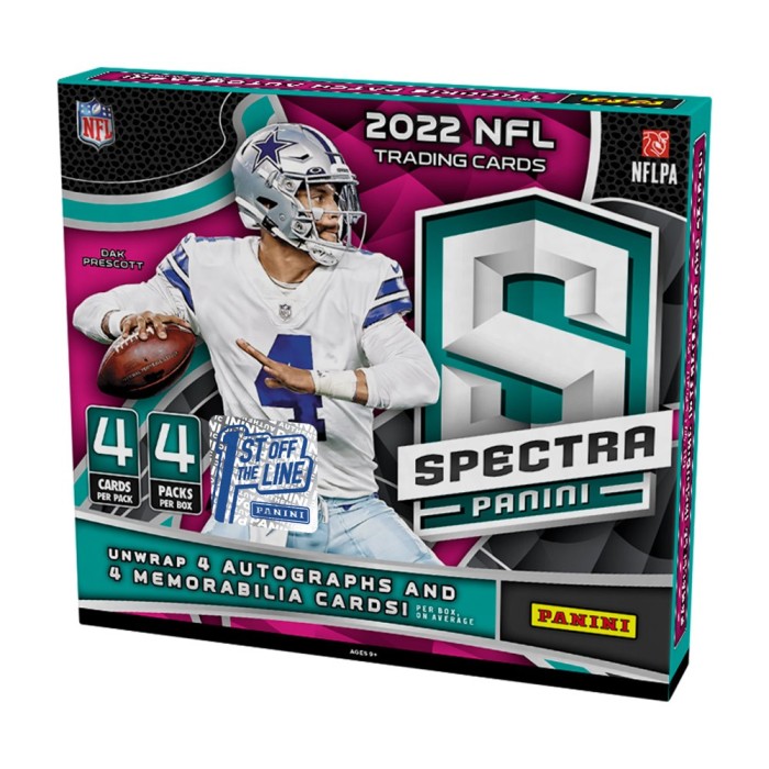 2022 Panini Spectra Football Hobby Box - 1st Off The Line (FOTL ...