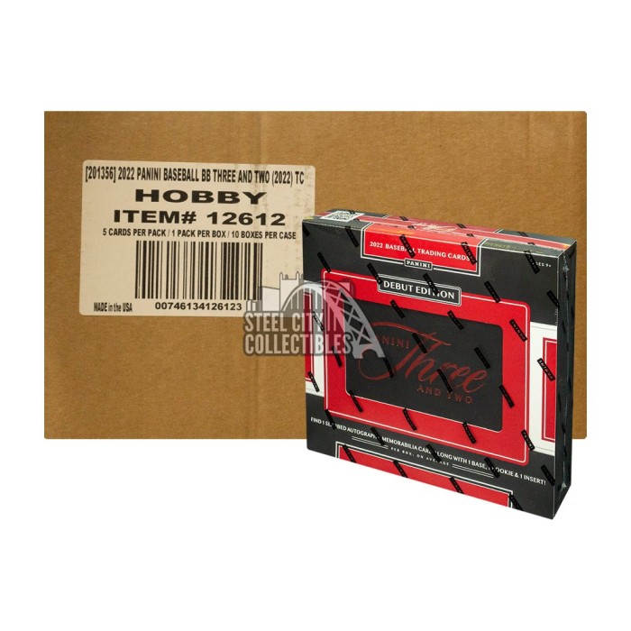 2022 Panini Three and Two Baseball Hobby 10-Box Case | Steel City ...