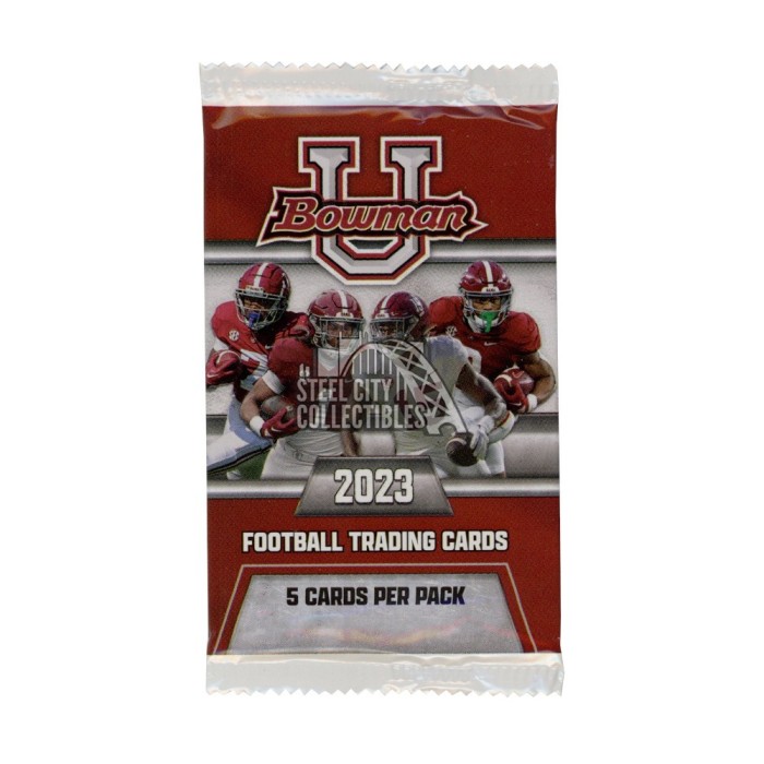2023 Bowman University Alabama Football Hobby Pack | Steel City ...