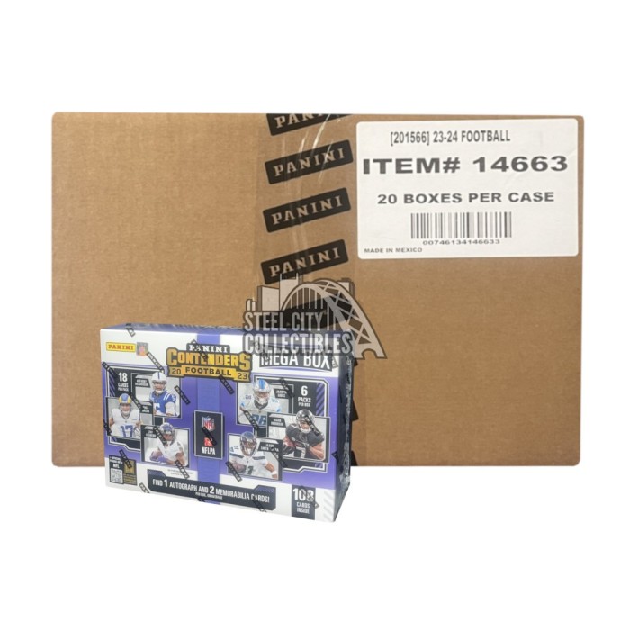 2023 Panini Contenders Football Hobby Mega Box 20-Box Case | Steel City ...