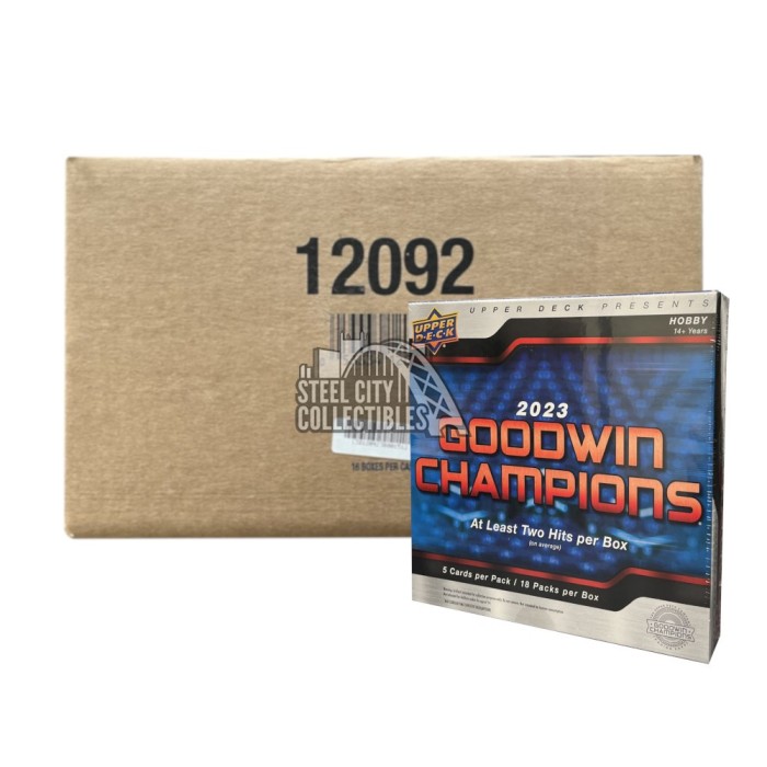 2023 Upper Deck Goodwin Champions Hobby 16-Box Case | Steel City ...