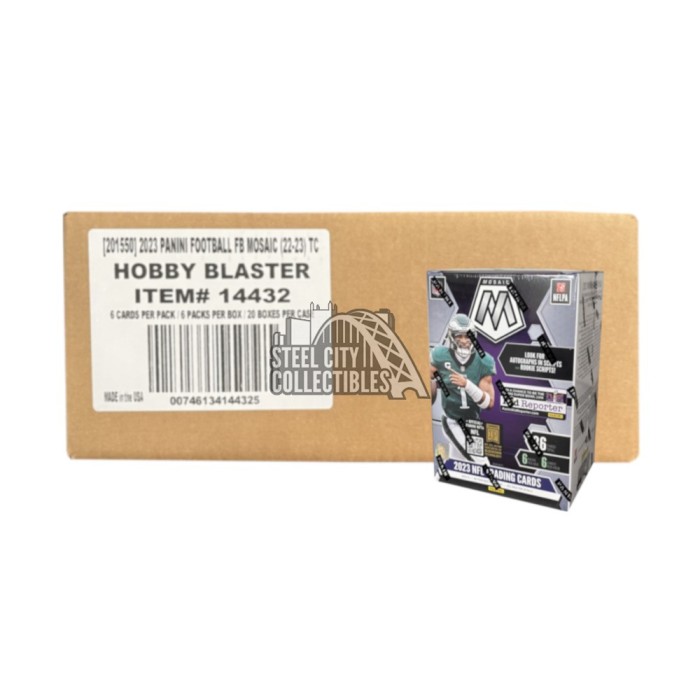 2023 Panini Mosaic Football Blaster 20-Box Case - Fanatics | Steel City ...