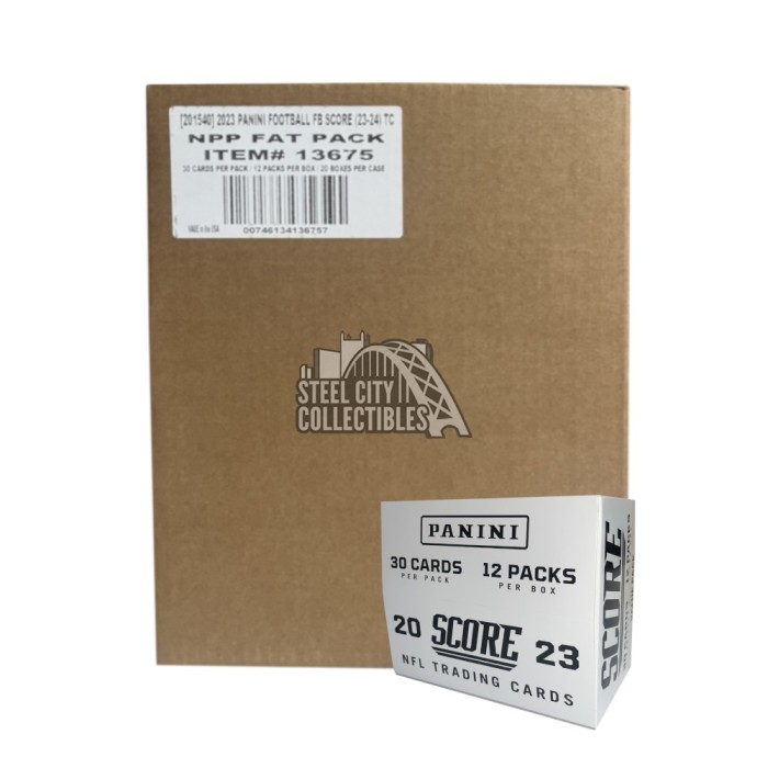 2023 Panini Score Football Fat Pack 20-Box Case | Steel City Collectibles