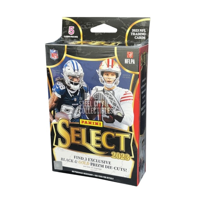 2023 Panini Select Football Hanger Box (Black and Gold Prizm) | Steel ...