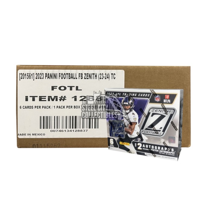 2023 Panini Zenith Football Hobby 12-Box Case - 1st Off The Line (FOTL ...