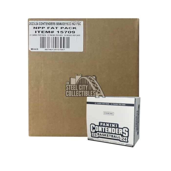 2023-24 Panini Contenders Basketball Fat Pack 20-Box Case | Steel City ...