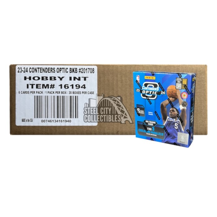 2023-24 Panini Contenders Optic Basketball Hobby International 20-Box ...