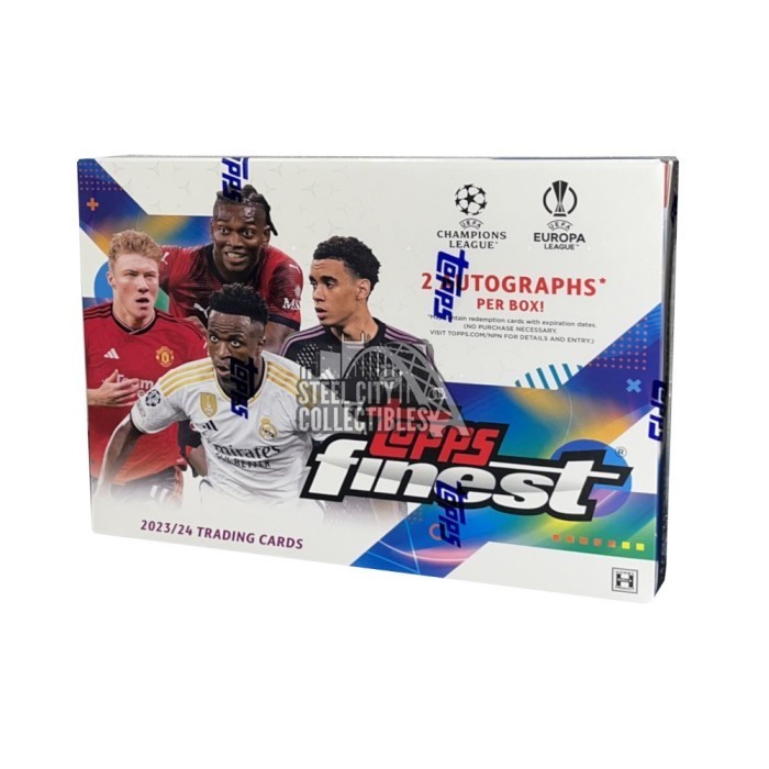 2023-24 Topps UEFA Club Competitions Finest Soccer Hobby Box Random ...
