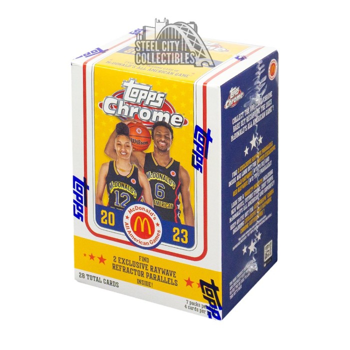 2023-24 Topps Chrome McDonalds All-American Basketball Blaster Box ...