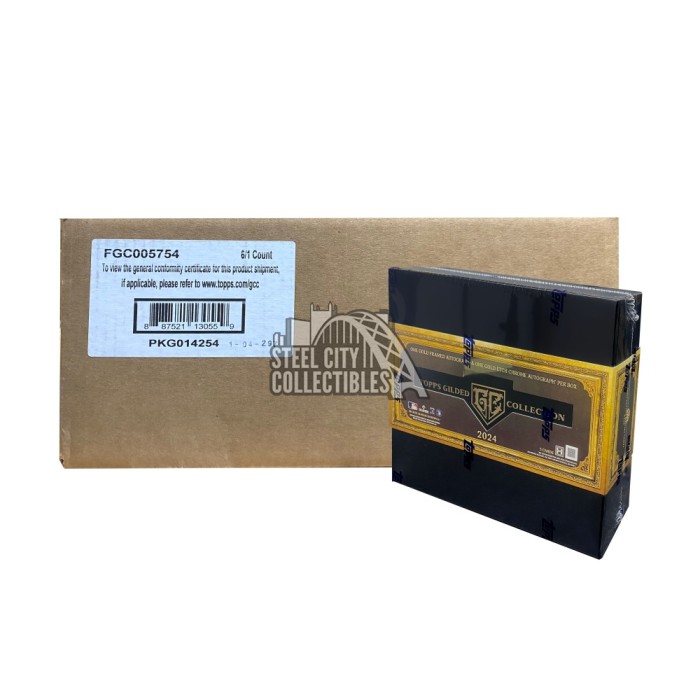 2024 Topps Gilded Collection Baseball Hobby 6-Box Case | Steel City ...