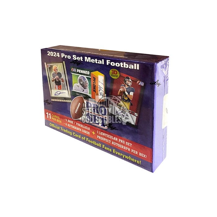 2024 Leaf Pro Set Metal Football Hobby Box | Steel City Collectibles