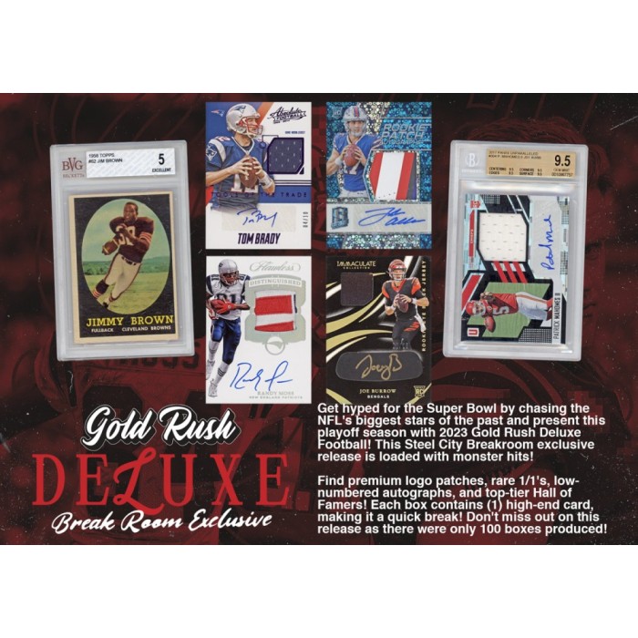 2023 Gold Rush Deluxe Football Box | Steel City Collectibles